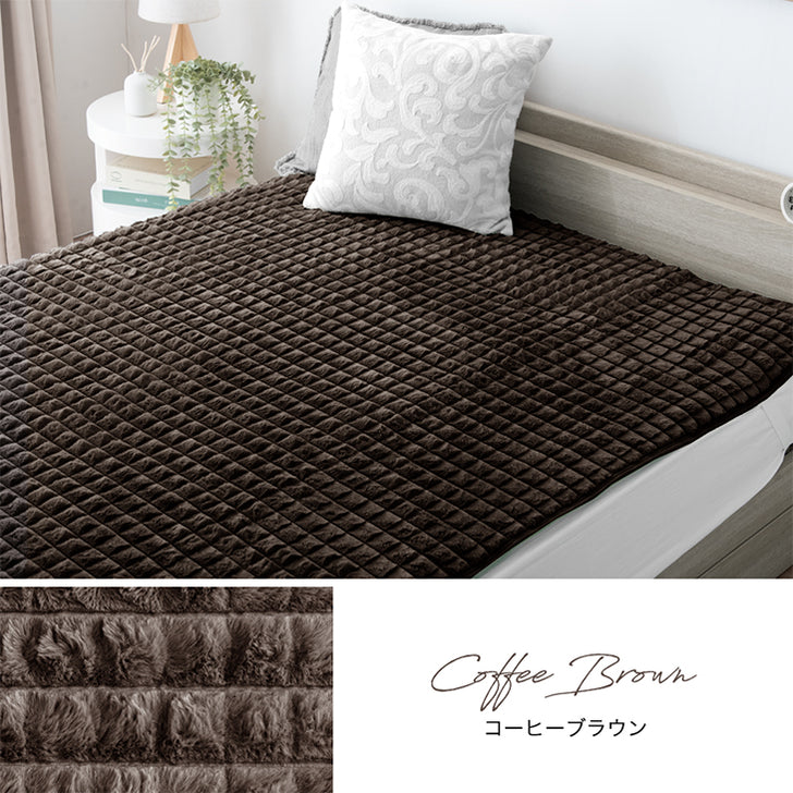 [シングル] ふわもこ、あったか。洗える 敷きパッド 秋冬用 保温 暖かい 厚手 敷き毛布 軽い mocoair〔80100112〕 — 【公式】タンスのゲン本店 - 家具・インテリアのネット通販